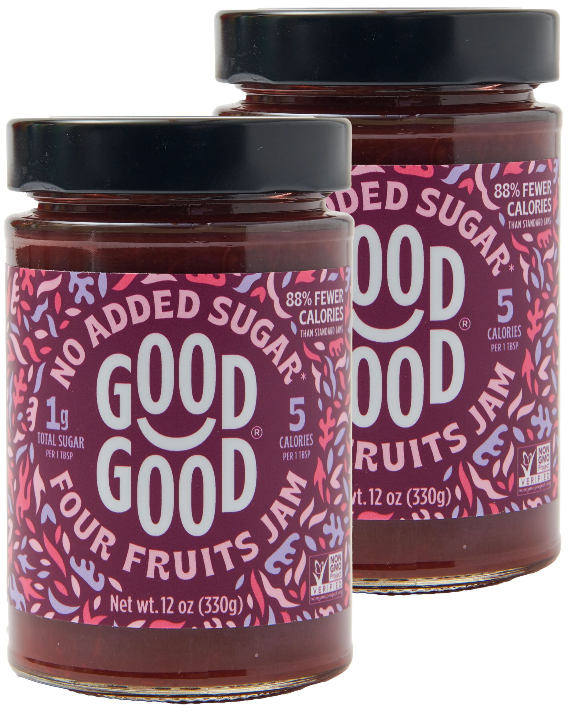 GOOD GOOD Four Fruits Jam, No Added Sugar, Low Calorie, Keto Friendly ...