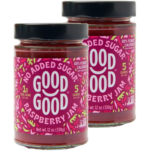 Good Good Keto Friendly Sweet Raspberry Jam, 12 oz (2 Pack) - Walmart.com