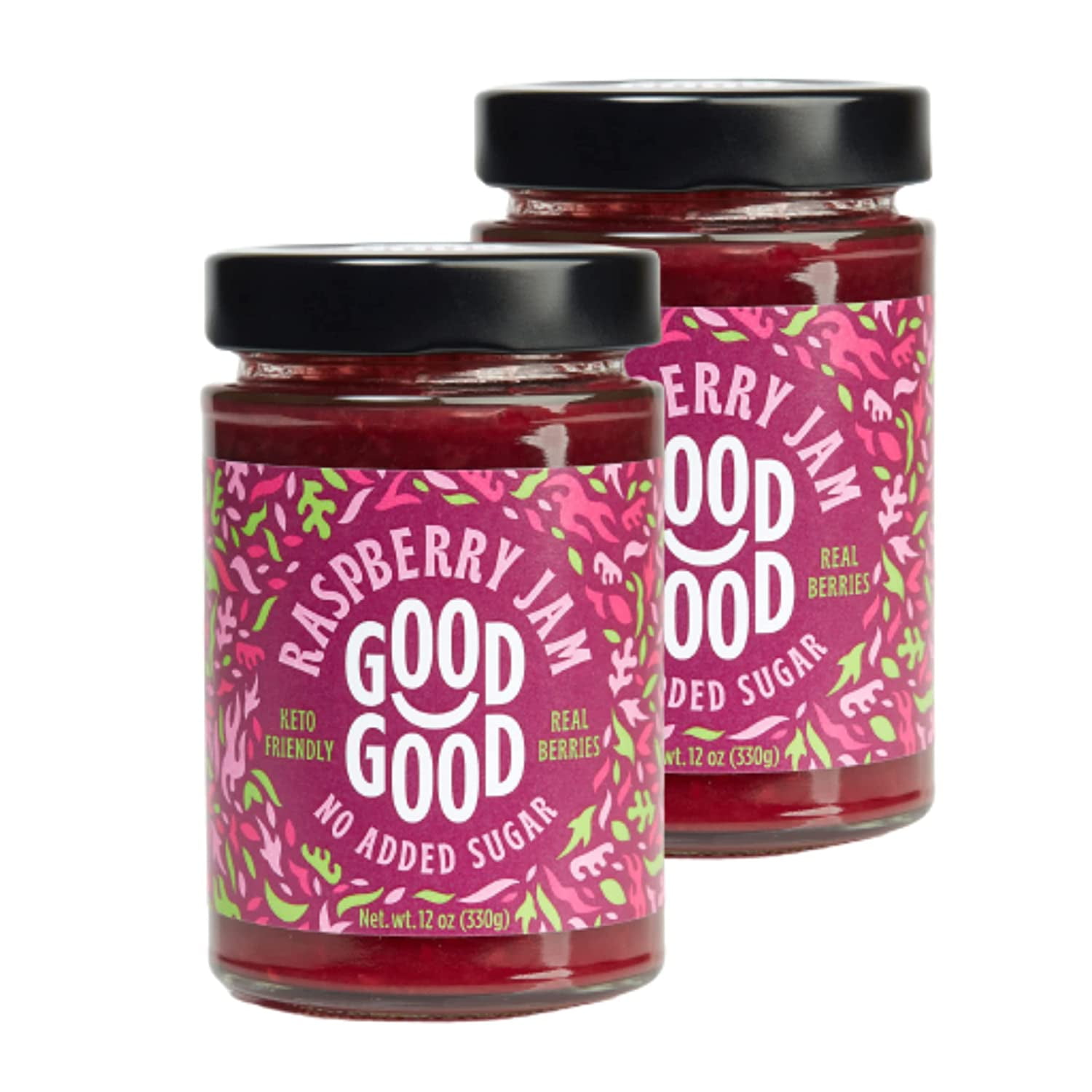 Good Good Keto Friendly Sweet Raspberry Jam, 12 oz (2 Pack) - Walmart.com