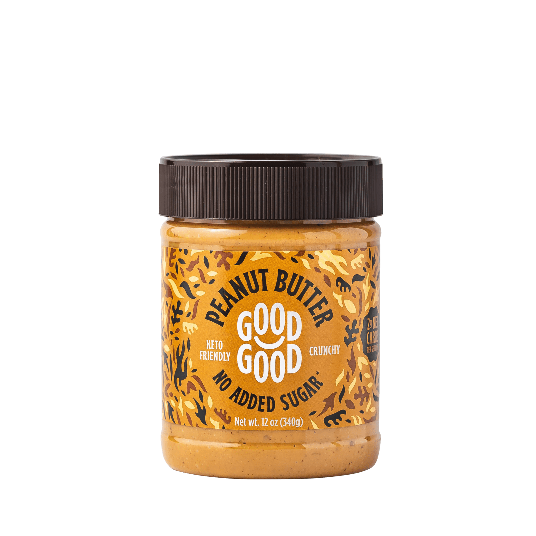 Good Good No Added Sugar Crunchy Peanut Butter 12 oz - Walmart.com