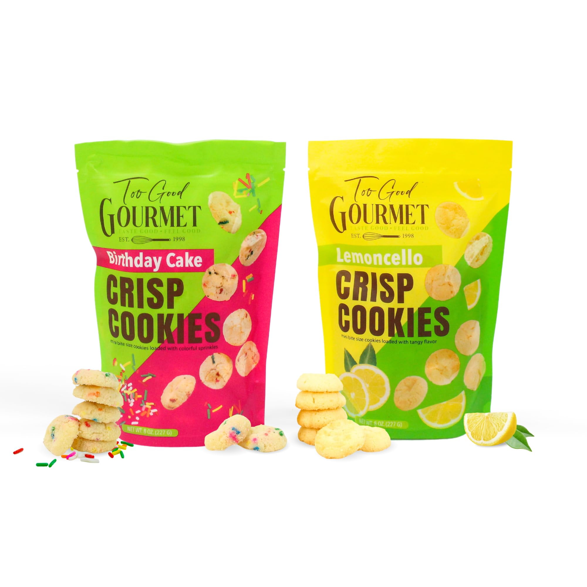 Too Good Gourmet Bite-Sized KEF16 Mini Cookies - Birthday Cake & Lemon ...