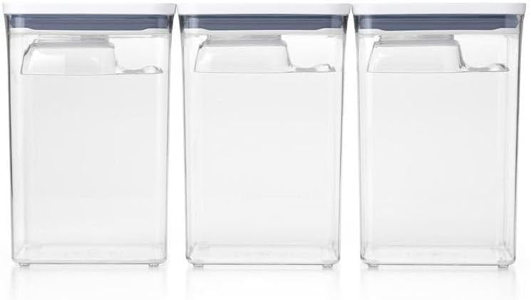 Good Grips 6 Piece(3 Containers & 3 Scoops) Large Canister Set with ...