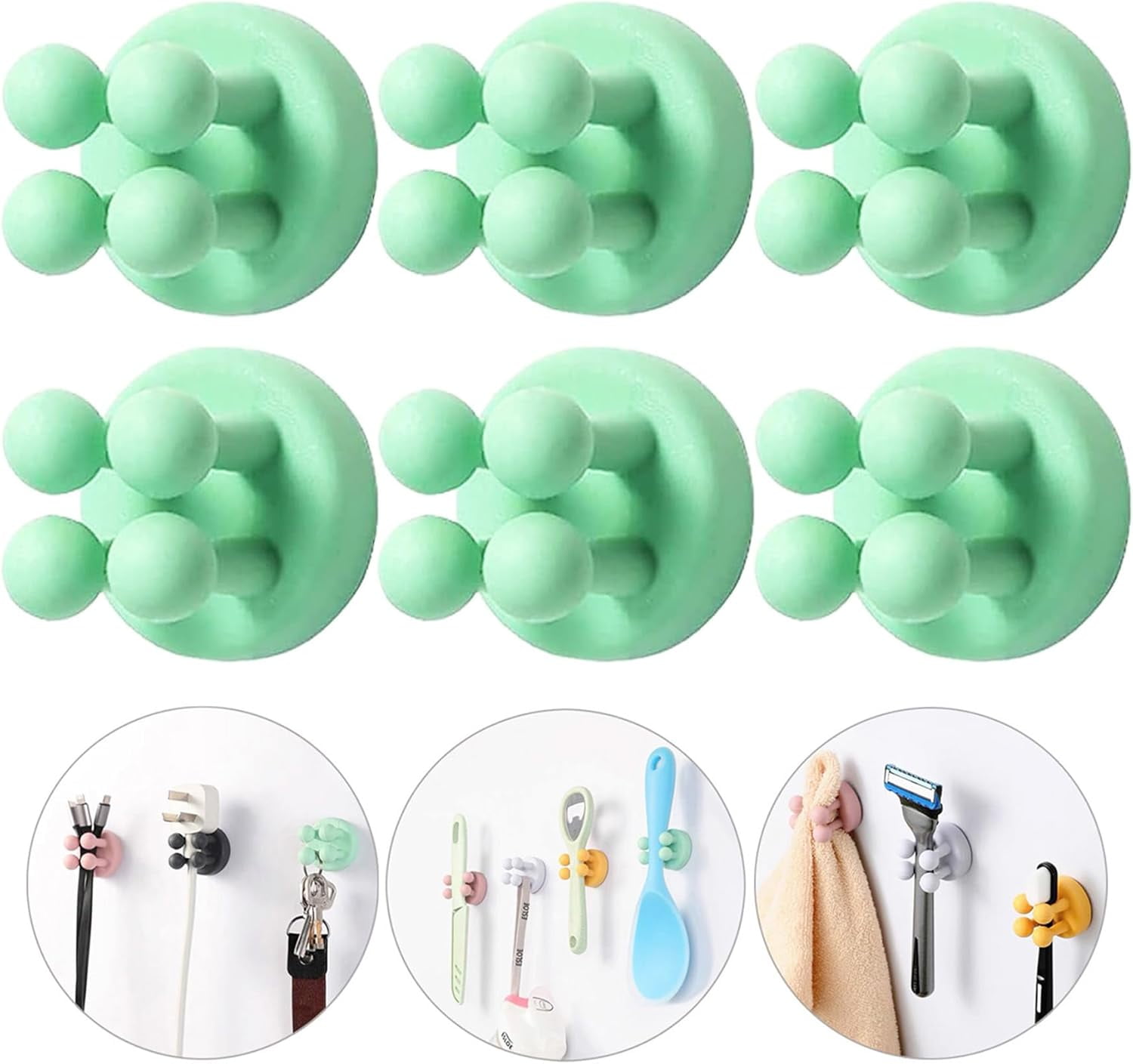 Good Grips Razor Holder - 6Pcs Silicone Toothbrush Holders for Shower ...