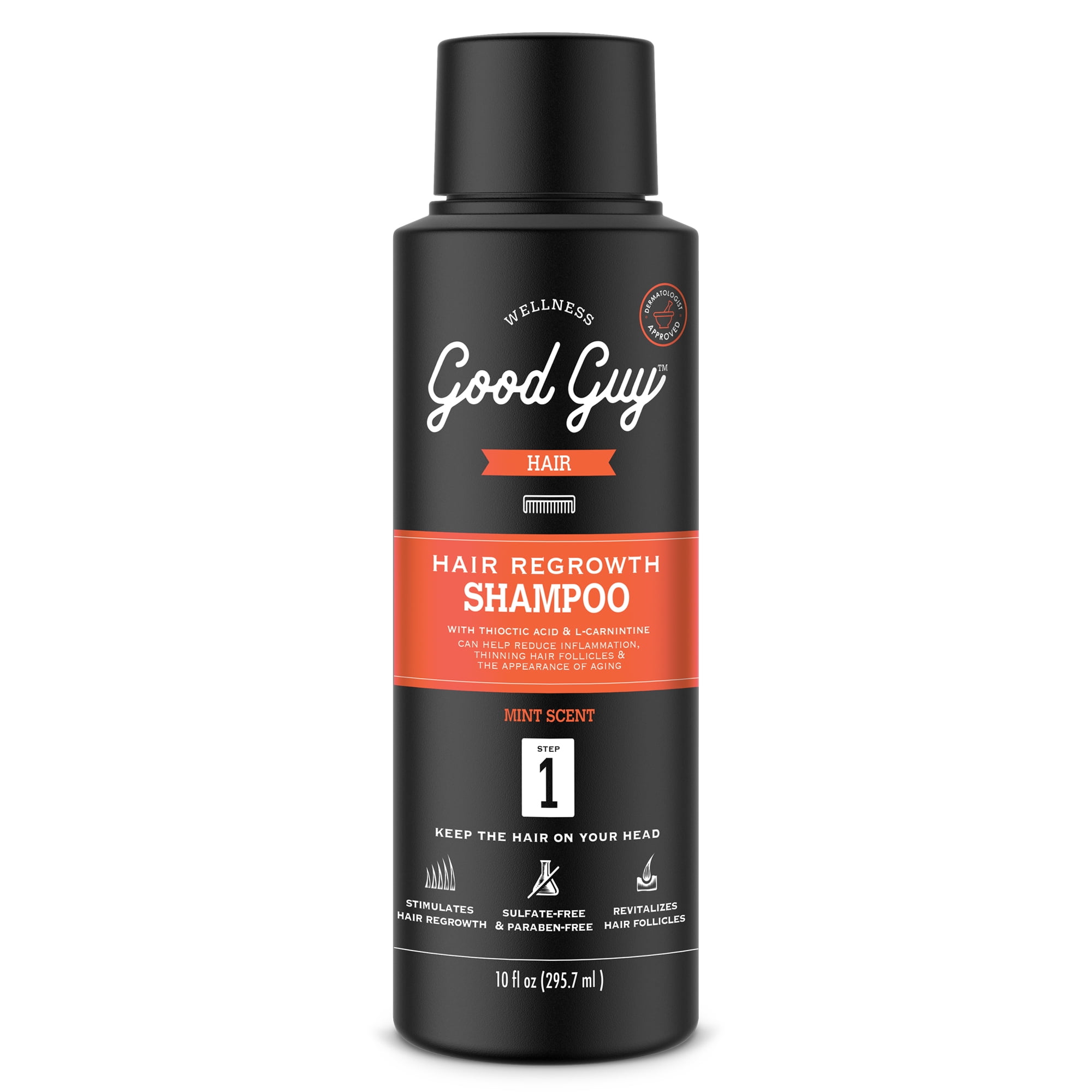 Good Guy Hair Regrowth Shampoo Mens Hair Loss Shampoo Mint Scent 10 Oz ...