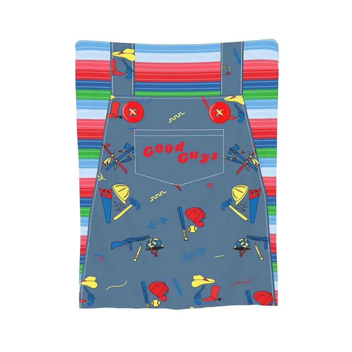 Good Guys Child's Play Chucky - Killer Doll Overalls Blanket Soft Warm ...