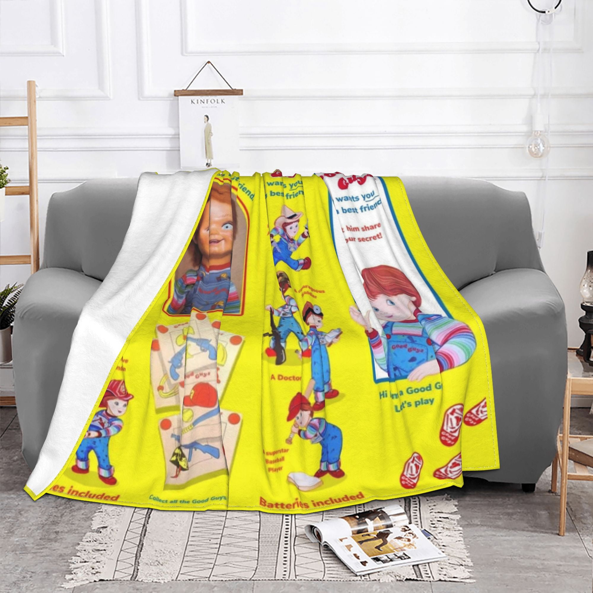 Good Guys Chu-cky Soft Lightweight Bed Blankets Plush Fuzzy Cozy ...