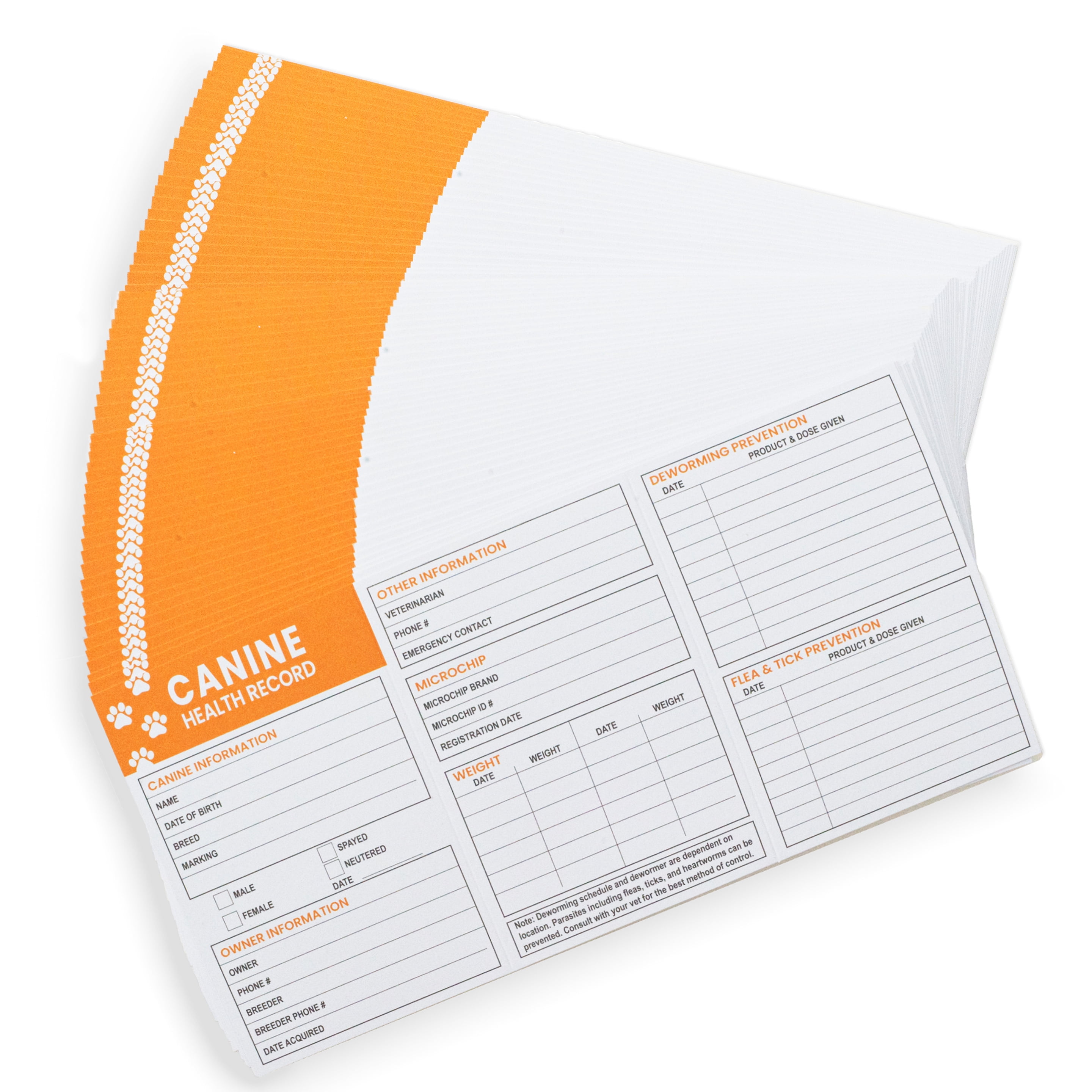 Good|Harbor Pet Supplies | Premium Canine Health Record 6x4 Inch ...