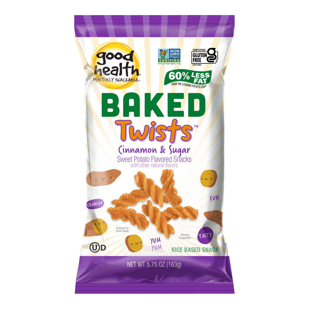 Good Health Baked Sweet Potato Twists Seasoned With Cinnamon & Sugar, 6 ...