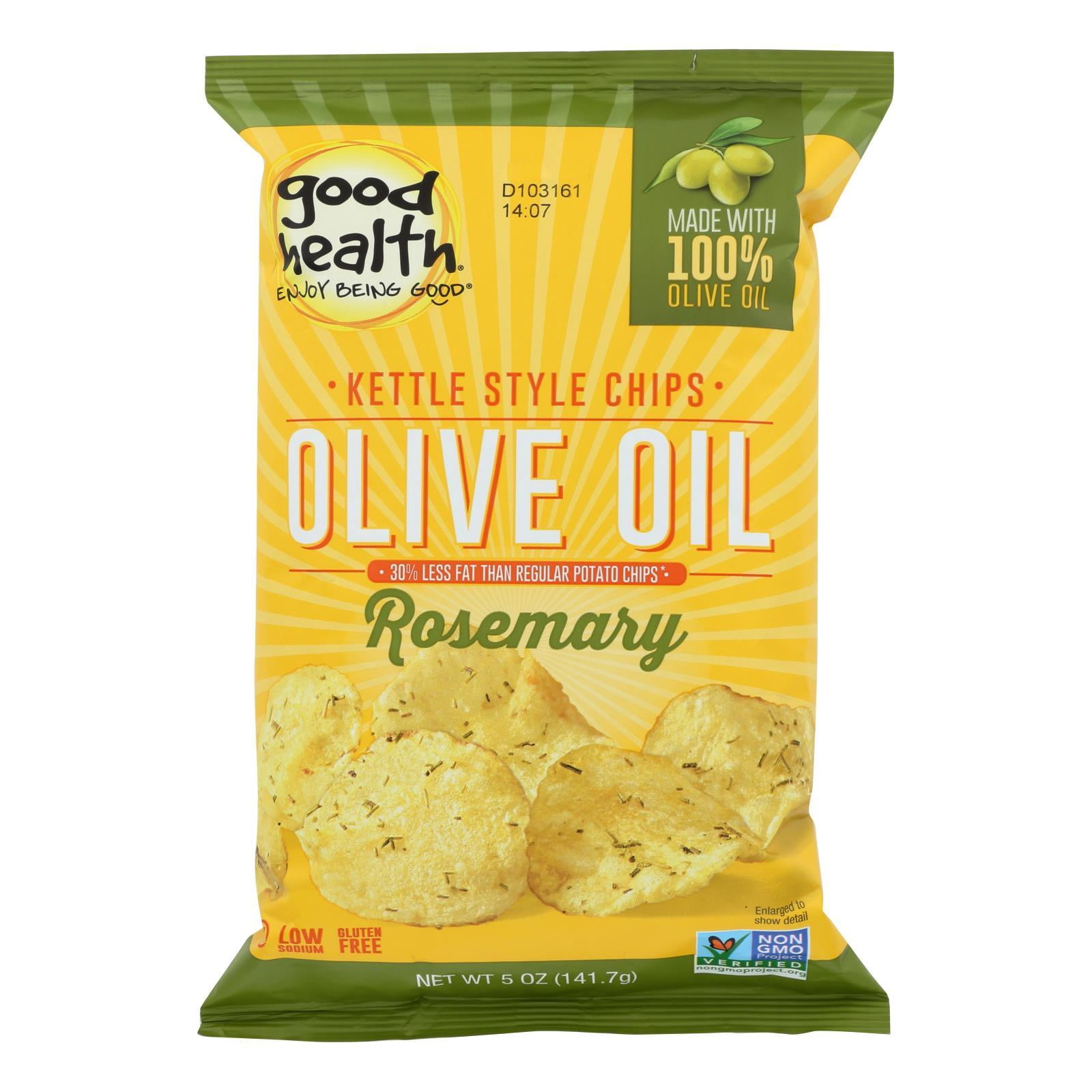 Good Health Kettle Chips - Olive Oil Rosemary - Case of 12 - 5 oz ...