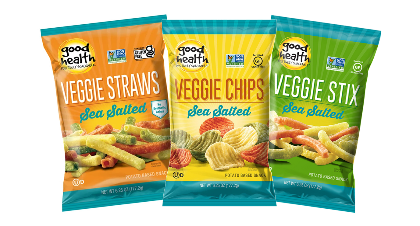 Good Health Non-GMO Gluten Free Sea Salted Veggie Straws, Veggie Chips ...
