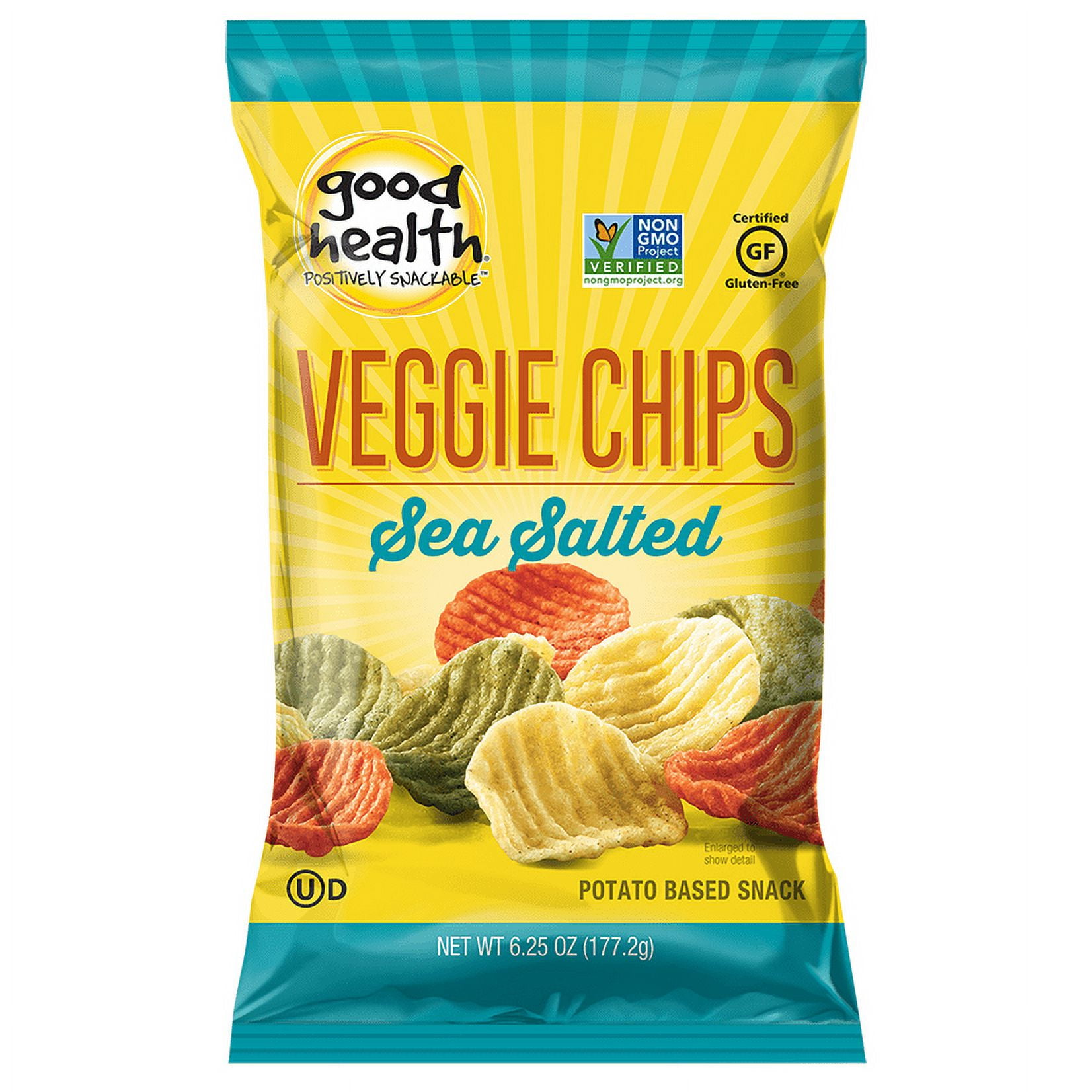 Good Health Sea Salted Veggie Chips, Gluten-Free, 6.25 oz Bag - Walmart.com