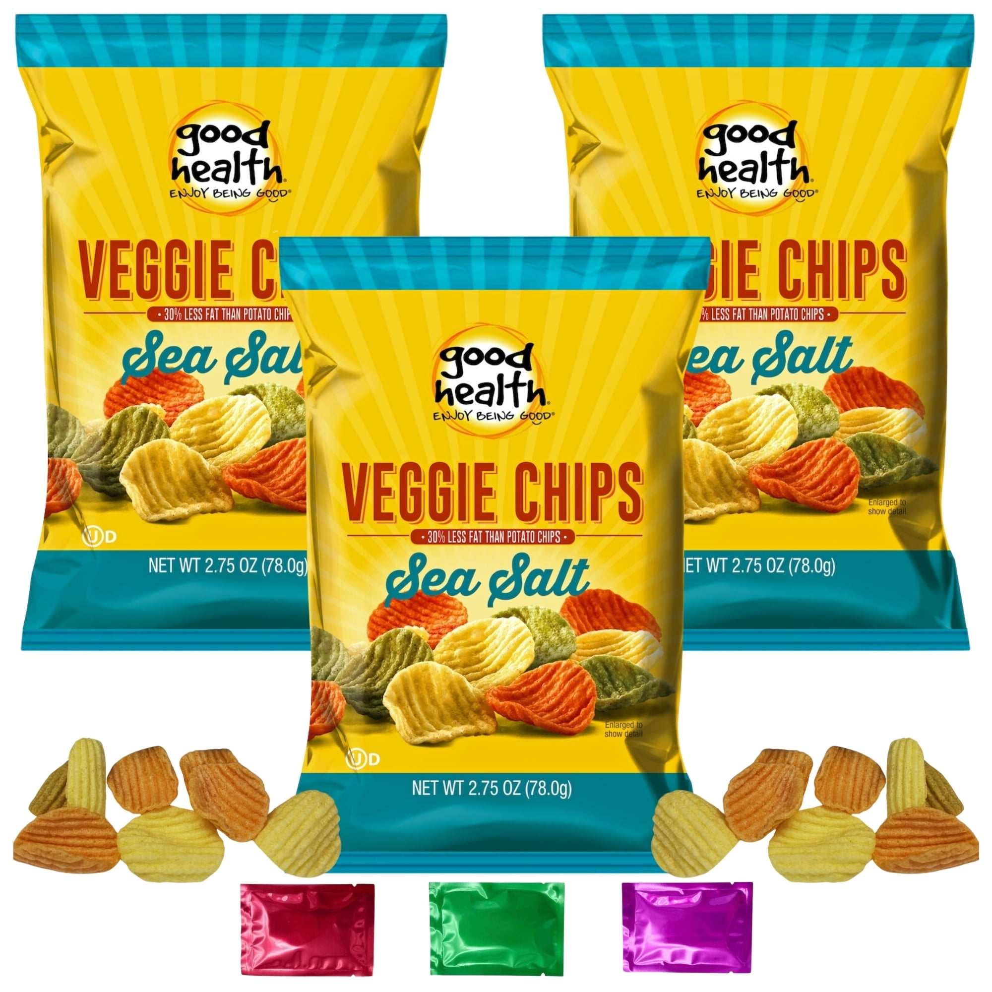 Good Health Veggie Chips Sea Salt Flavor, Gluten & Cholesterol Free ...
