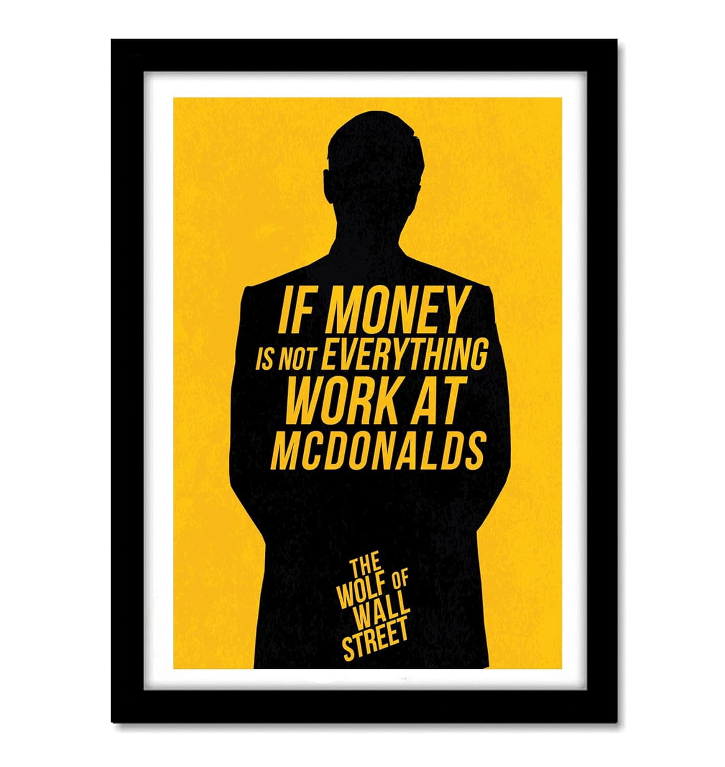 Good Hope Wolf of Wall Street Movie Poster Wooden Frame for Room and ...