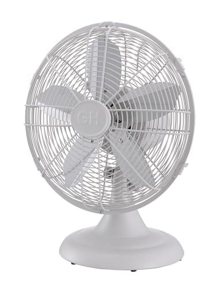 Good Housekeeping All-Metal (92602) Oscillating 12" Retro Desk Office ...