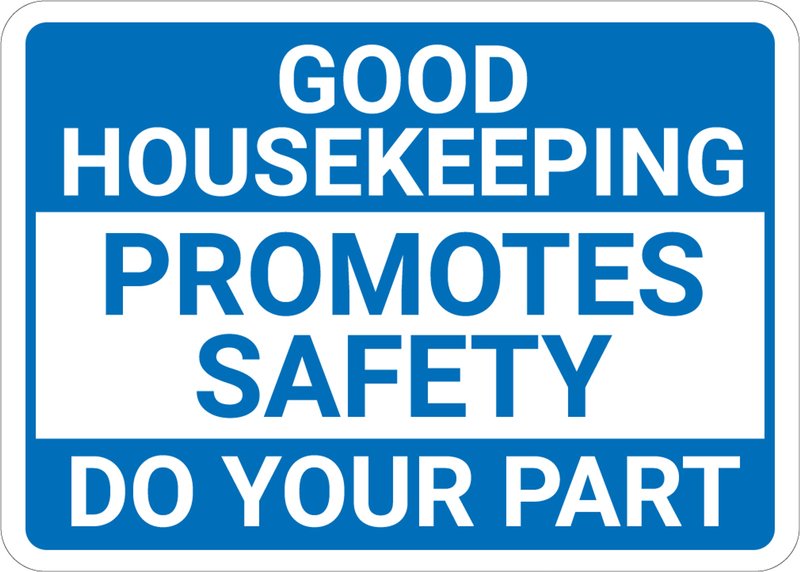 Good Housekeeping Promotes Safety Retro Aluminum Sign Metal Tin Sign ...