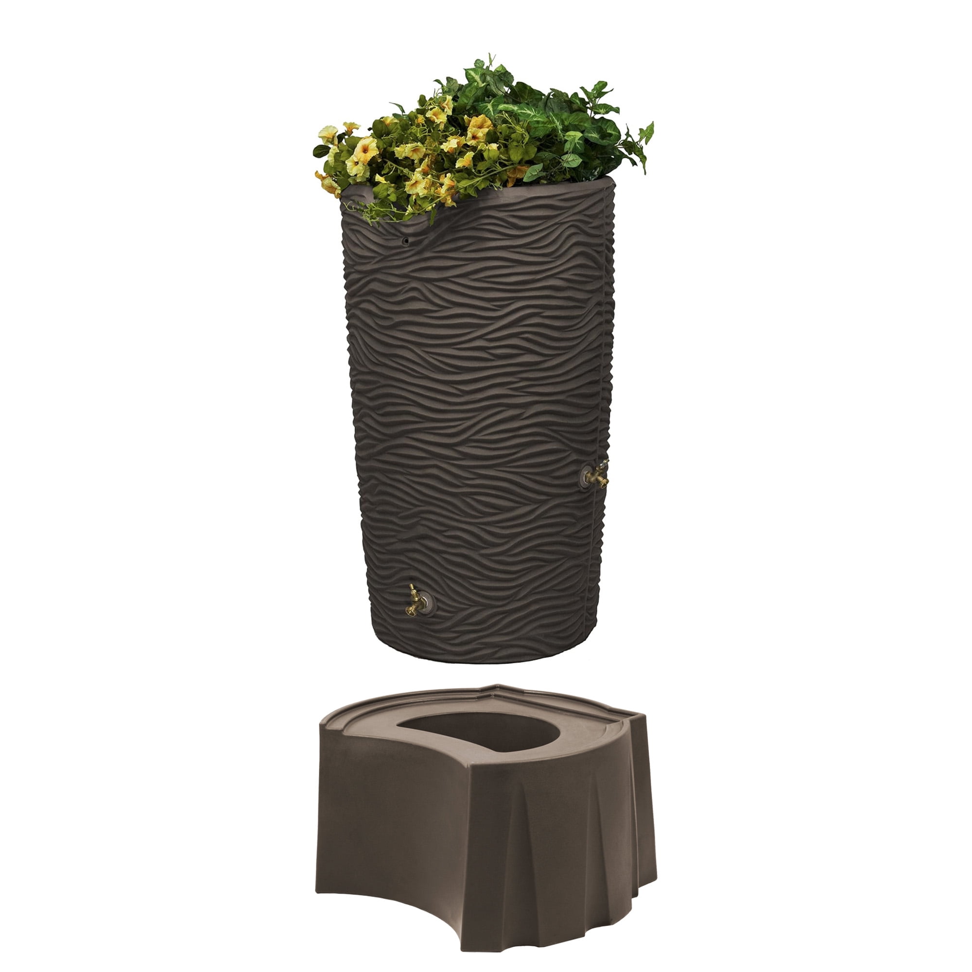 Good Ideas Impressions 65 Gallon Palm Trunk Rain Saver & Rain Wizard ...