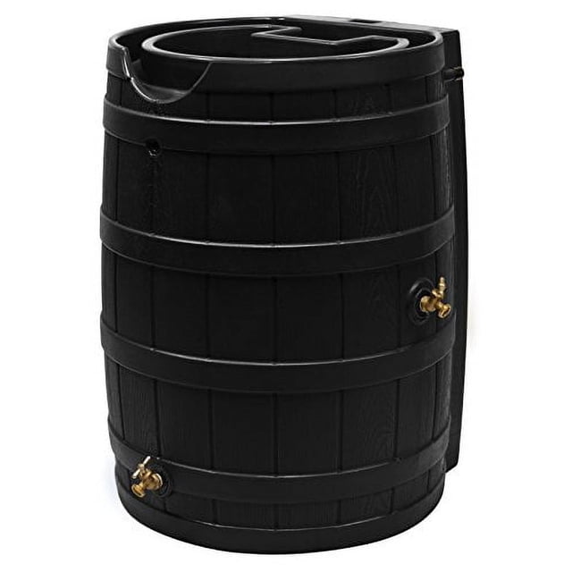 Good Ideas Rain Wizard 65 Gallon Rain Barrel - Black - Walmart.com