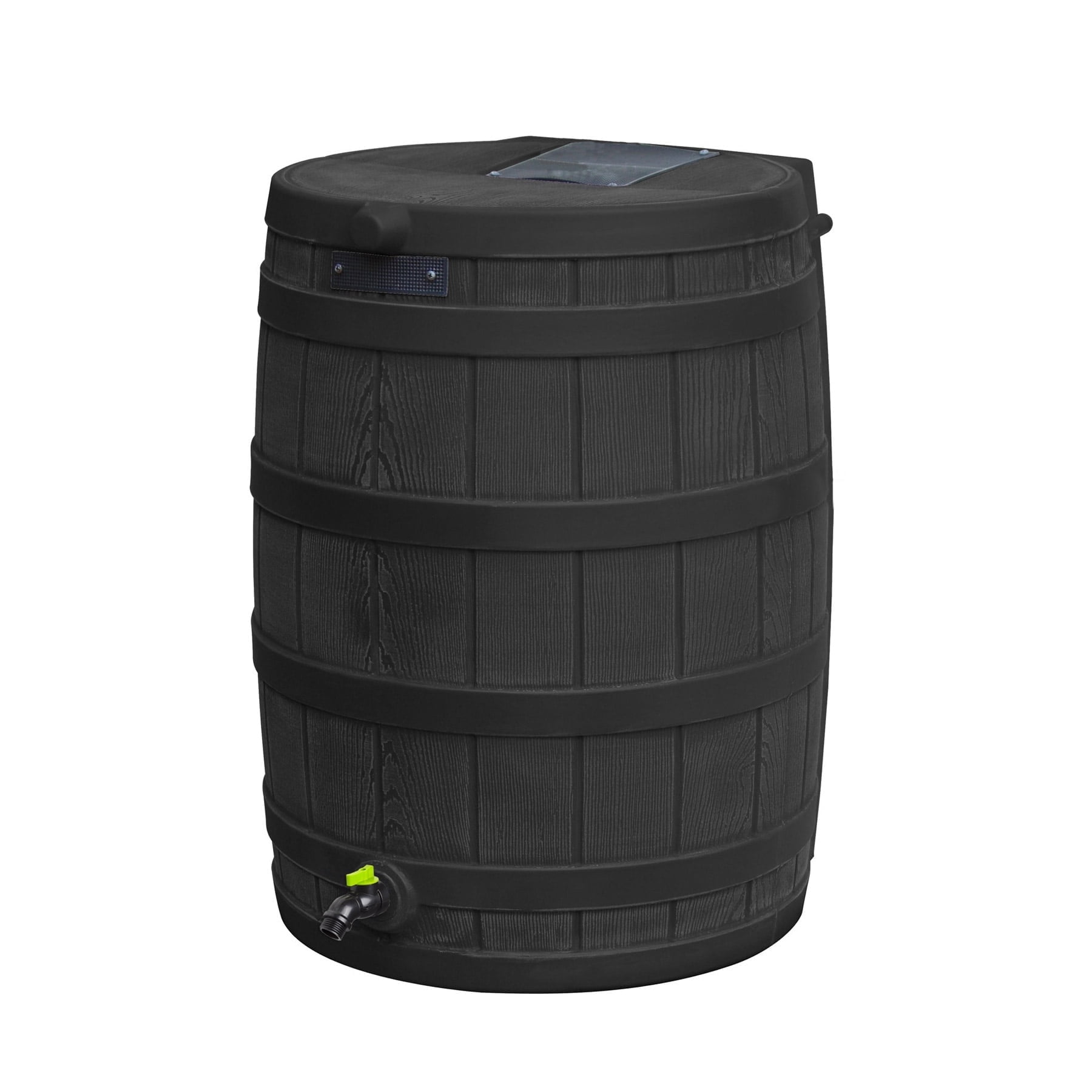 Good Ideas Recycled Rain Wizard 50-Gallon Rain Barrel, Heavy-Duty ...