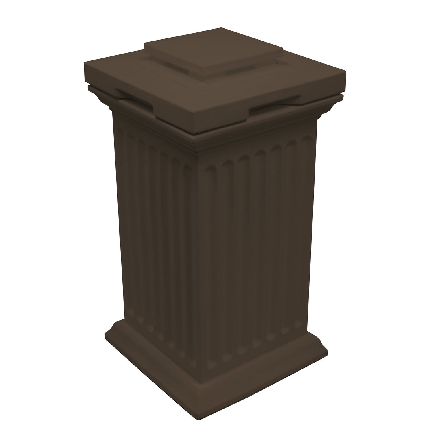 Good Ideas Savannah Outdoor Column, 30-Gallon Storage or Trash Bin ...