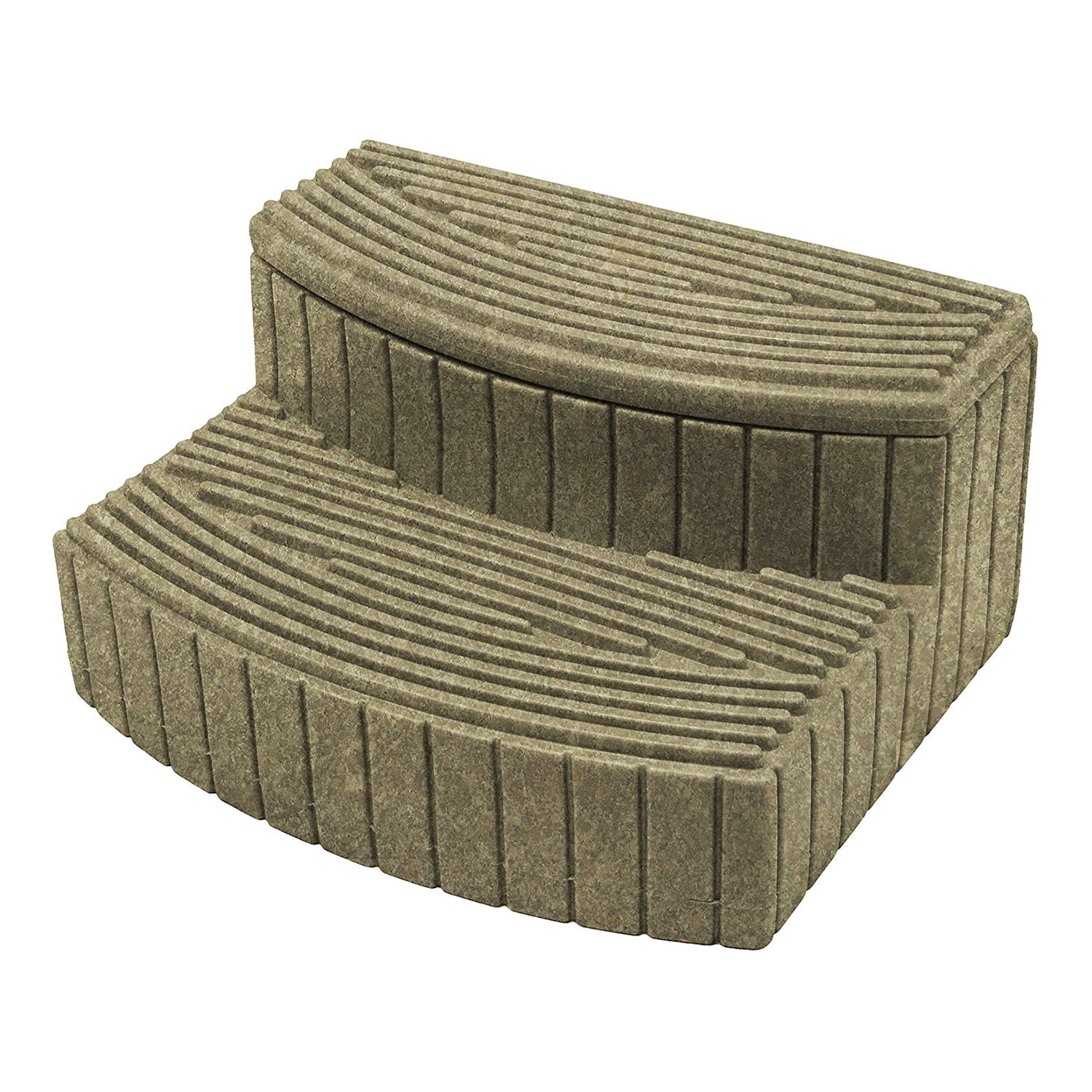 Good Ideas Sora Steps Sandstone Lightweight Plastic with Hinged Storage ...