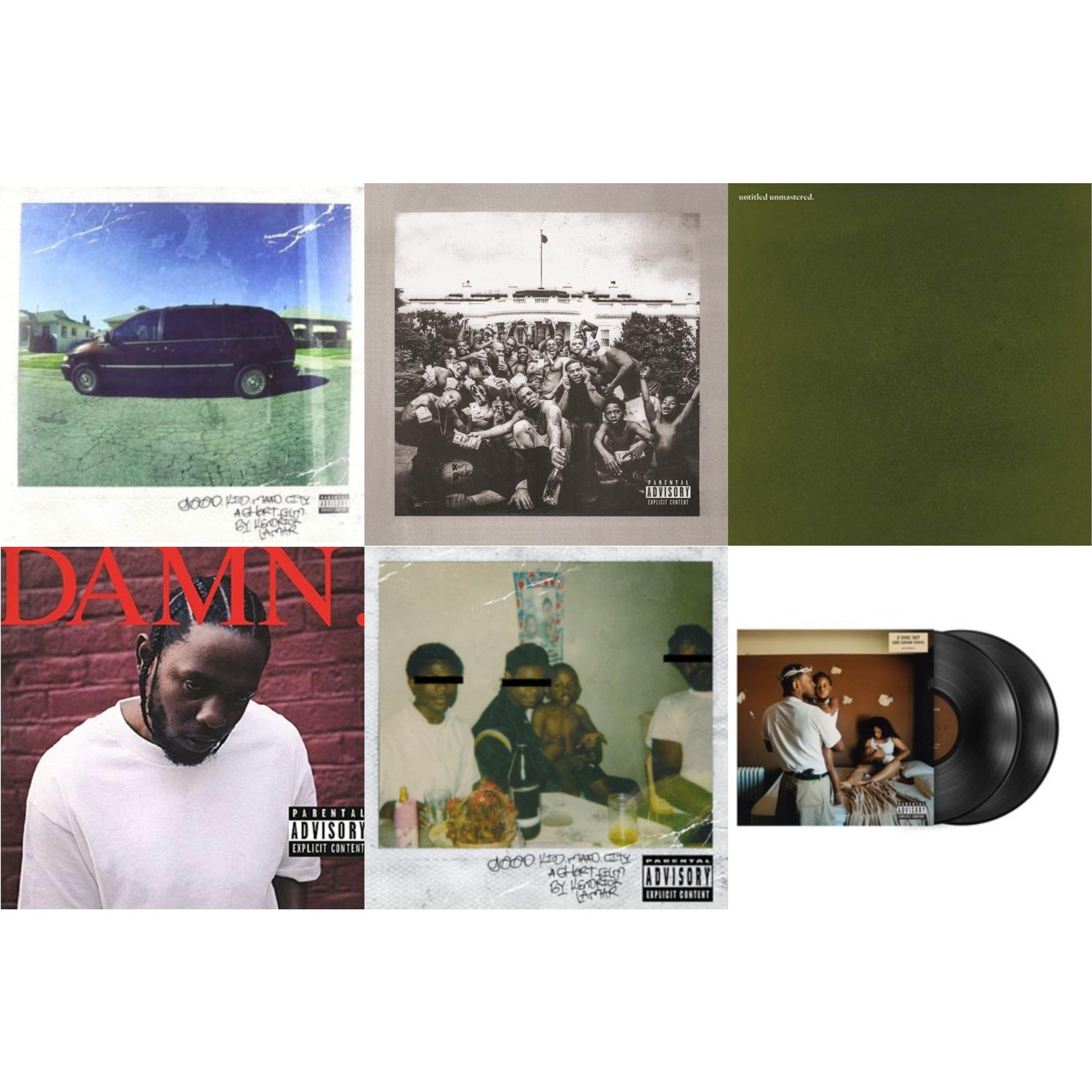 Good Kid, M.A.A.D City & To Pimp A Butterfly & Untitled Unmastered ...