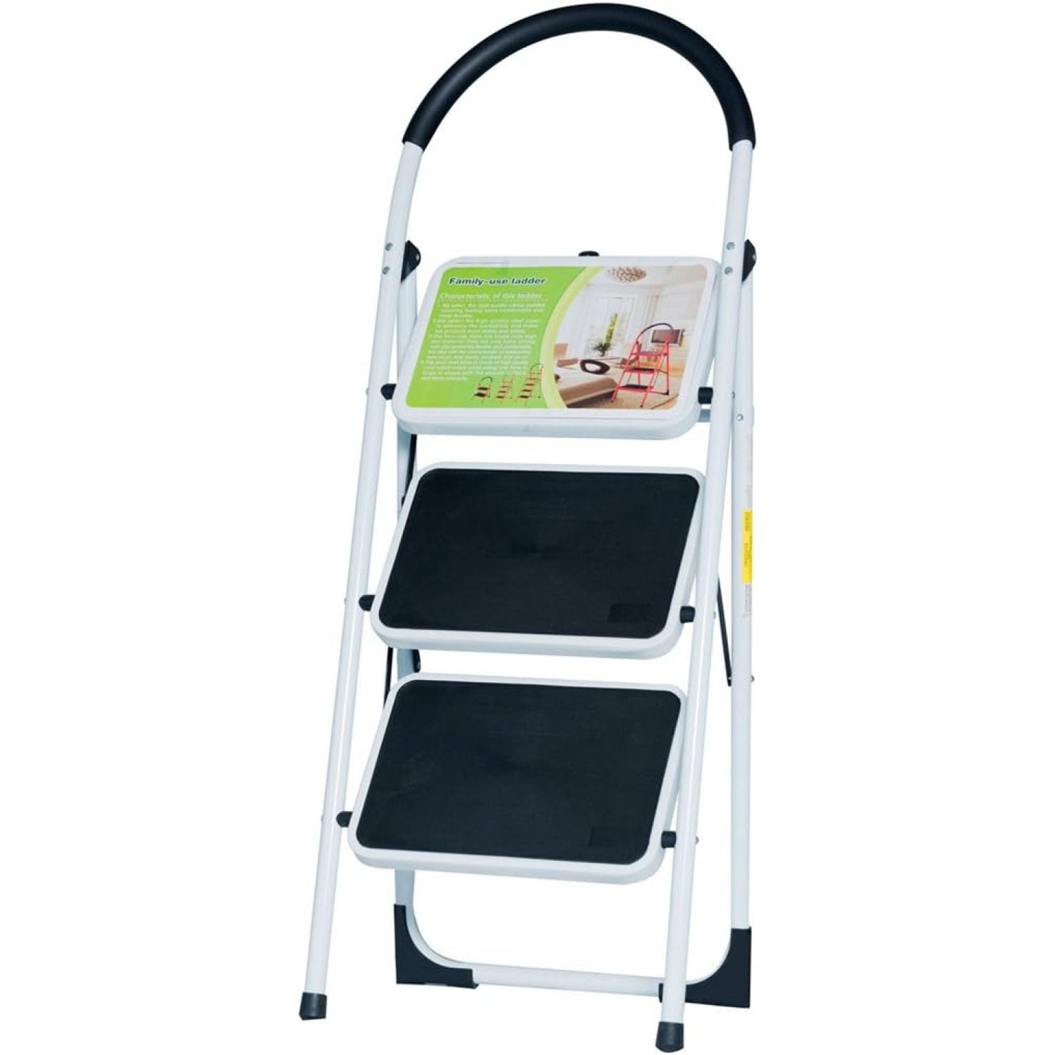 Good Life EN131 Folding 3 Step Ladder Home Depot Steel Step Ladders ...
