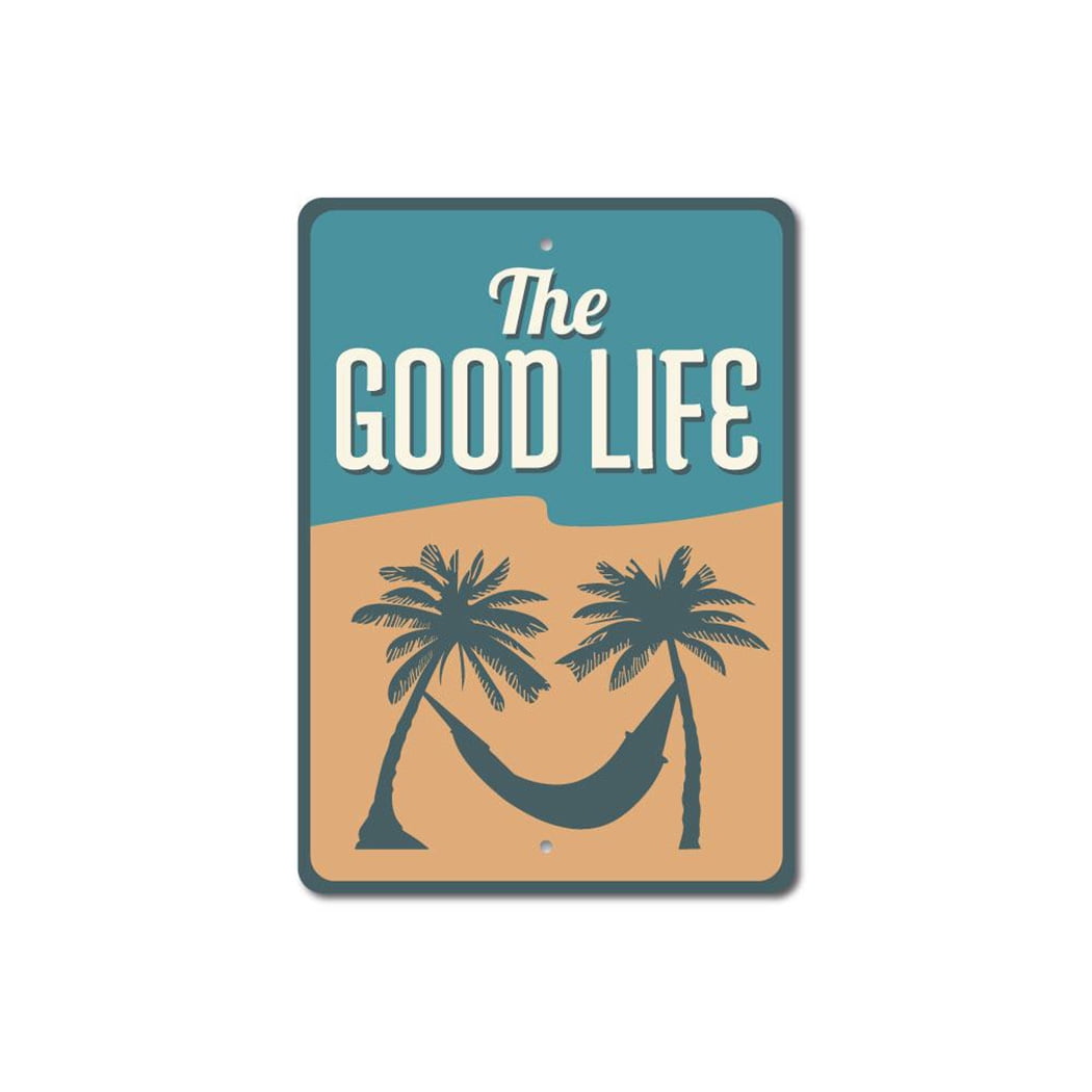 Good Life Sign, Beach Life Sign, Hammock Sign, Beach Life Decor, Beach ...