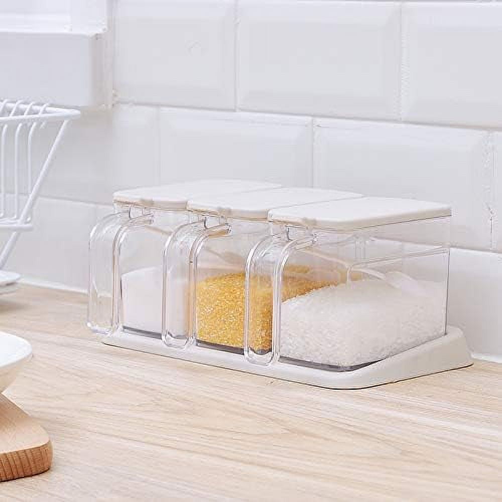 Good Lock Container Set, Transparent Seasoning Bottle Set with Moisture ...
