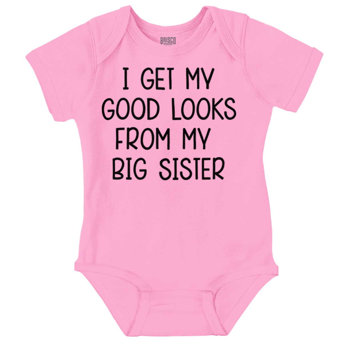 Good Looks Big Sis Little Sister Sibling Bodysuit Jumper Girls Infant ...