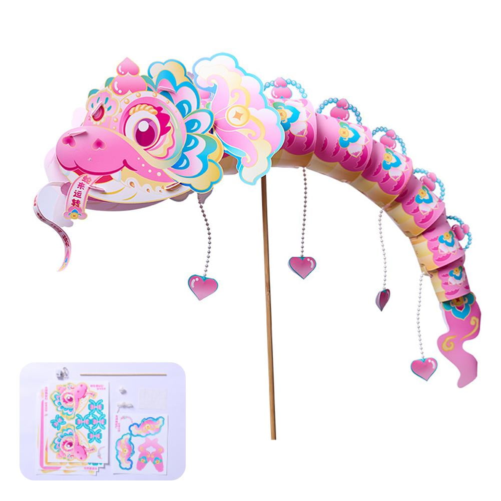 Good Luck DIY snake lantern Chinese Style Lantern Lamp Kids G1E8 ...