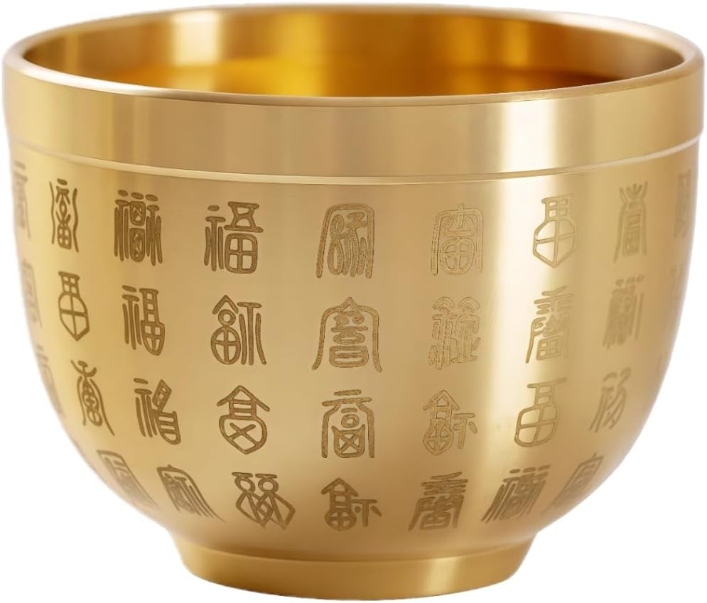 Good Luck Gold Bowls Decor: Prayer Bowl, Mini Pot of Gold, Creative ...