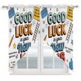 Good Luck New Job Swag Curtain Valance for Window 2 Panels Notebook ...