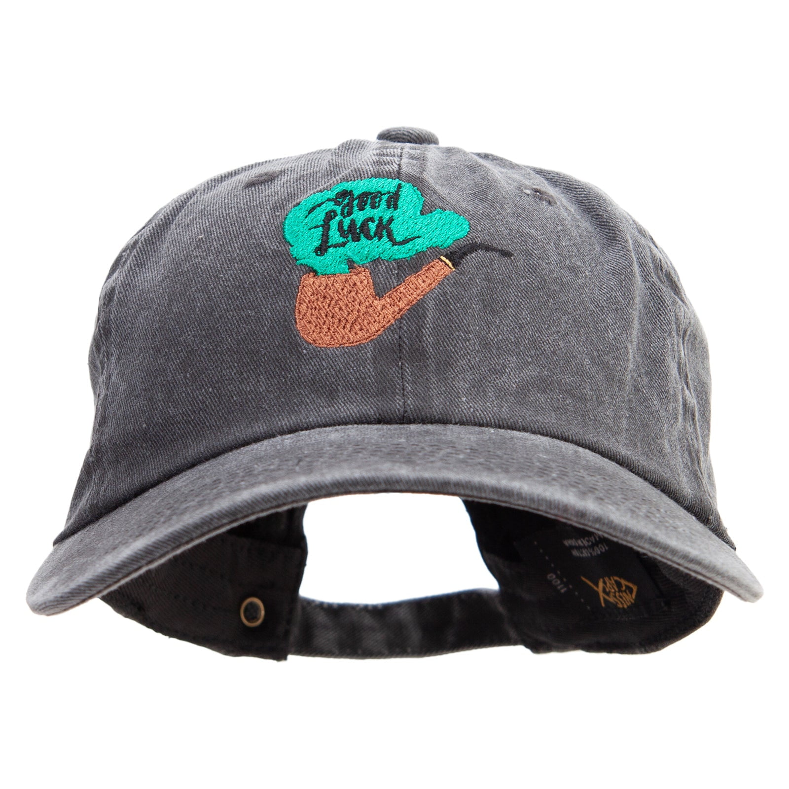 Good Luck Pipe Cotton Twill Premium Pigment Dyed Cap - Black OSFM ...