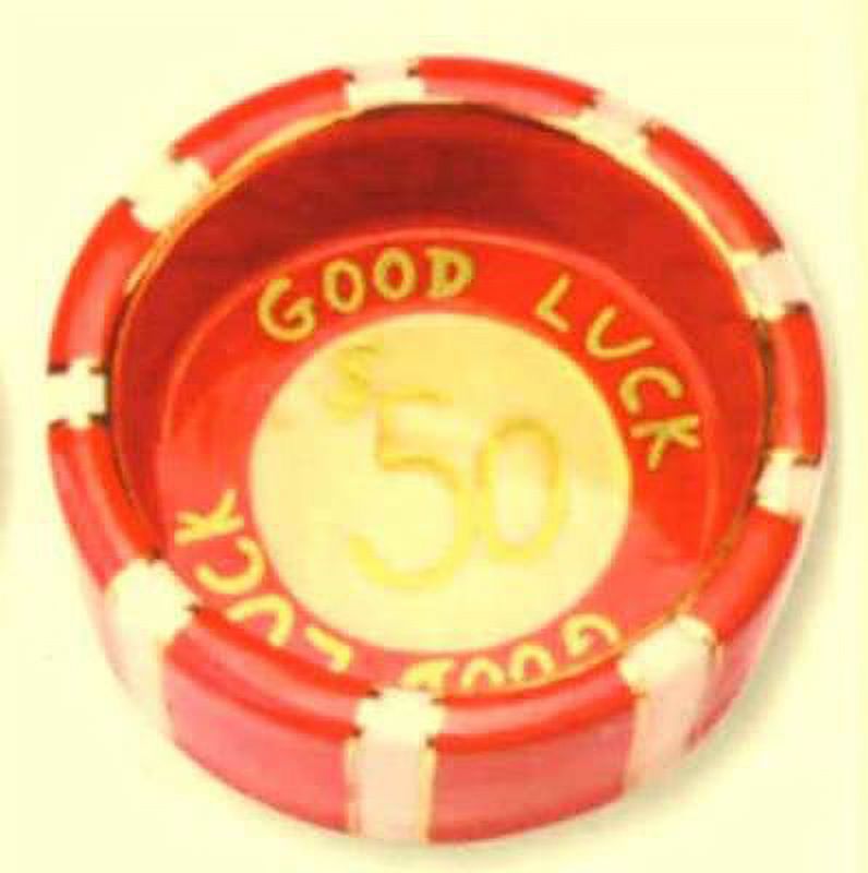 Good Luck Poker Chip T-Lite Holder - Clayworks Blue Sky 2006 - Walmart.com