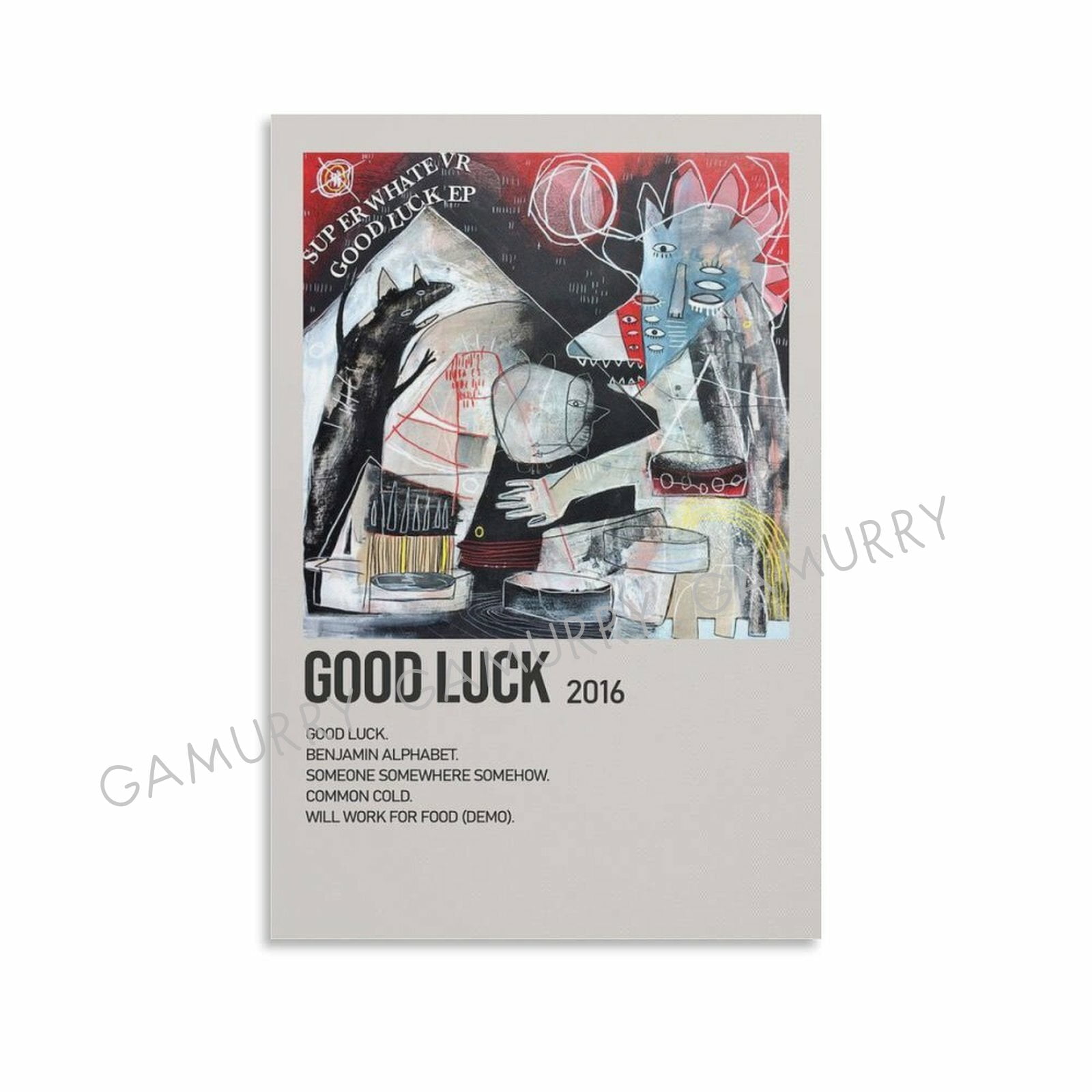 Good Luck - Super Whatevr 2016 Canvas Poster Print Bedroom Decoration ...