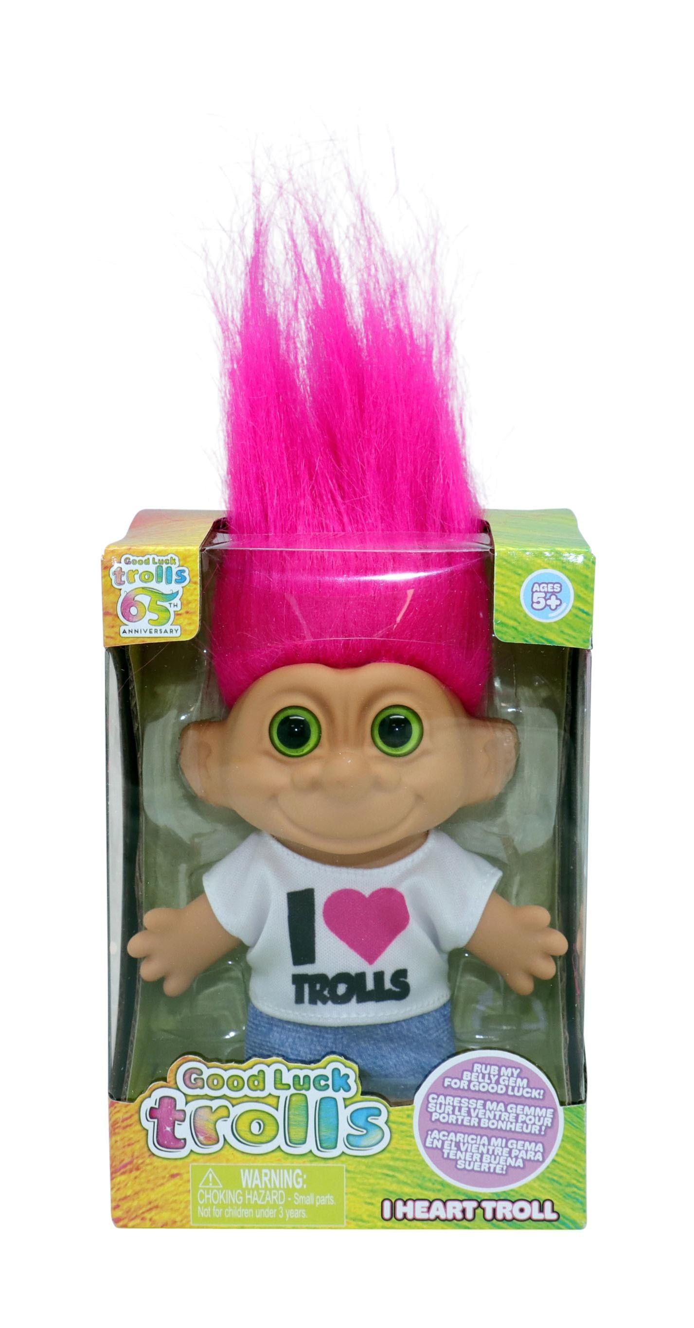 Good Luck Troll, I Love Trolls Single Doll Pack, Vibrant Hair ...
