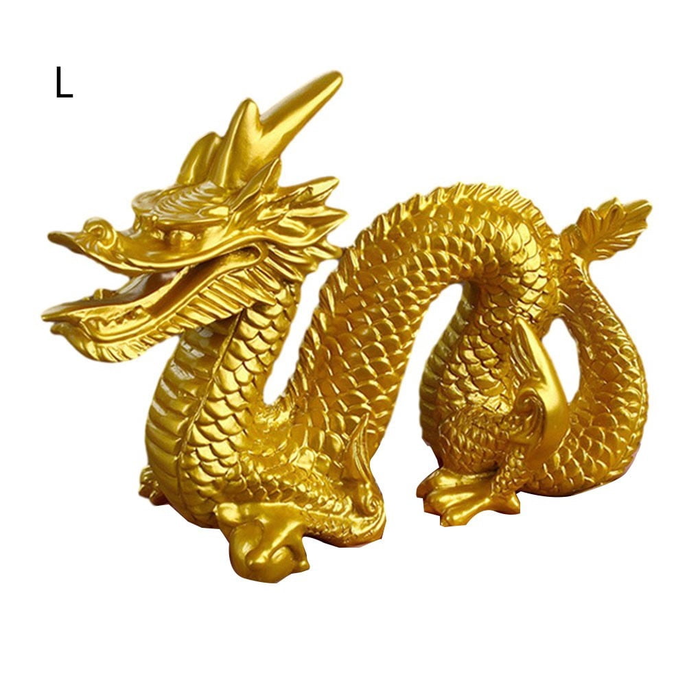 Good Lucky Golden Dragon Chinese forZodiac Dragon Statue Sculpture ...