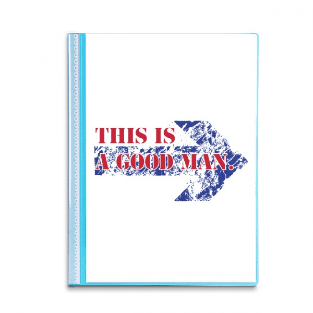 Good Man Indicates Symbolic Direction. Book Sheet Protectors Portfolio ...