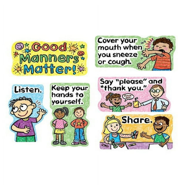 Good Manners Matter Mini Bulletin Board Set Grade Pk 2