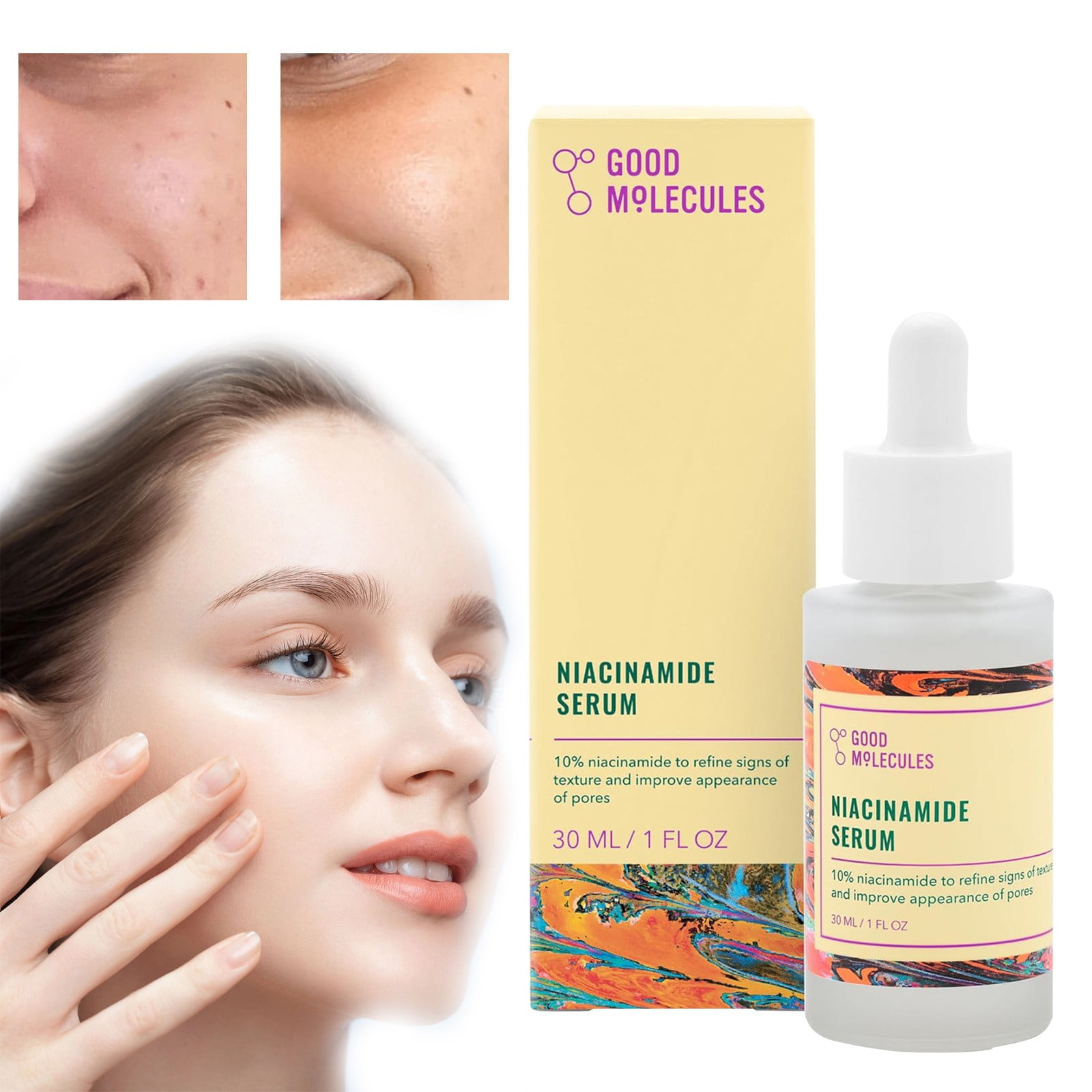 Good Molecules Niacinamide Serum 10% Niacinamide Balancing B3 Facial ...