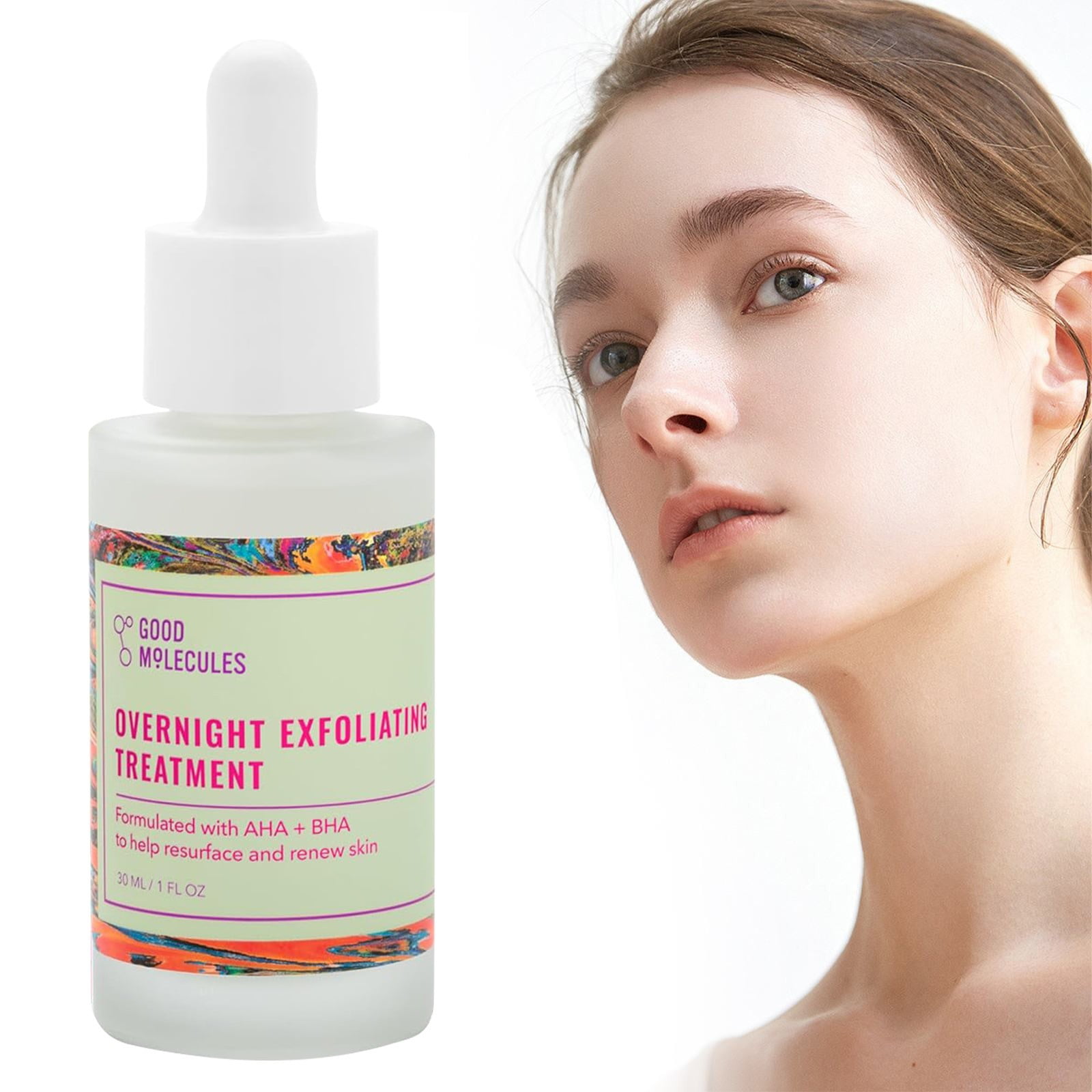 Good Molecules Overnight Exfoliating Treatment - AHA Facial Exfoliant ...