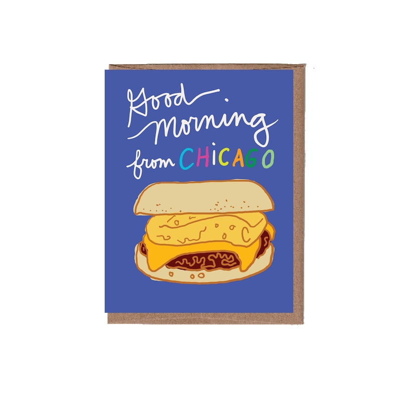 Good Morning From Chicago Greeting Card - Fun & Quirky Card for Any ...