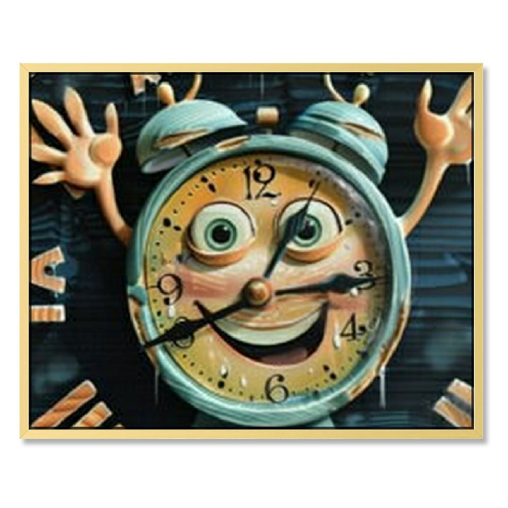 Good Morning Funny Clock Wall Art Canvas Painting Prints Hanging ...