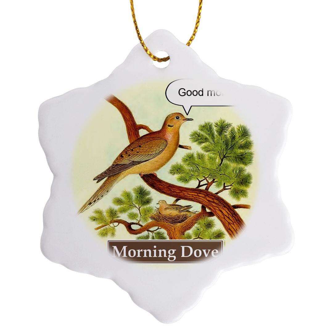 3drose, Good Morning - Funny Mourning Dove Pun - Bird Humor Play on ...