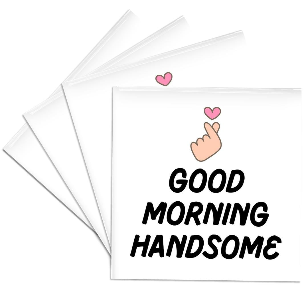 3drose, Good Morning Handsome, Set of 4 Ceramic Tile Coasters - Walmart.com