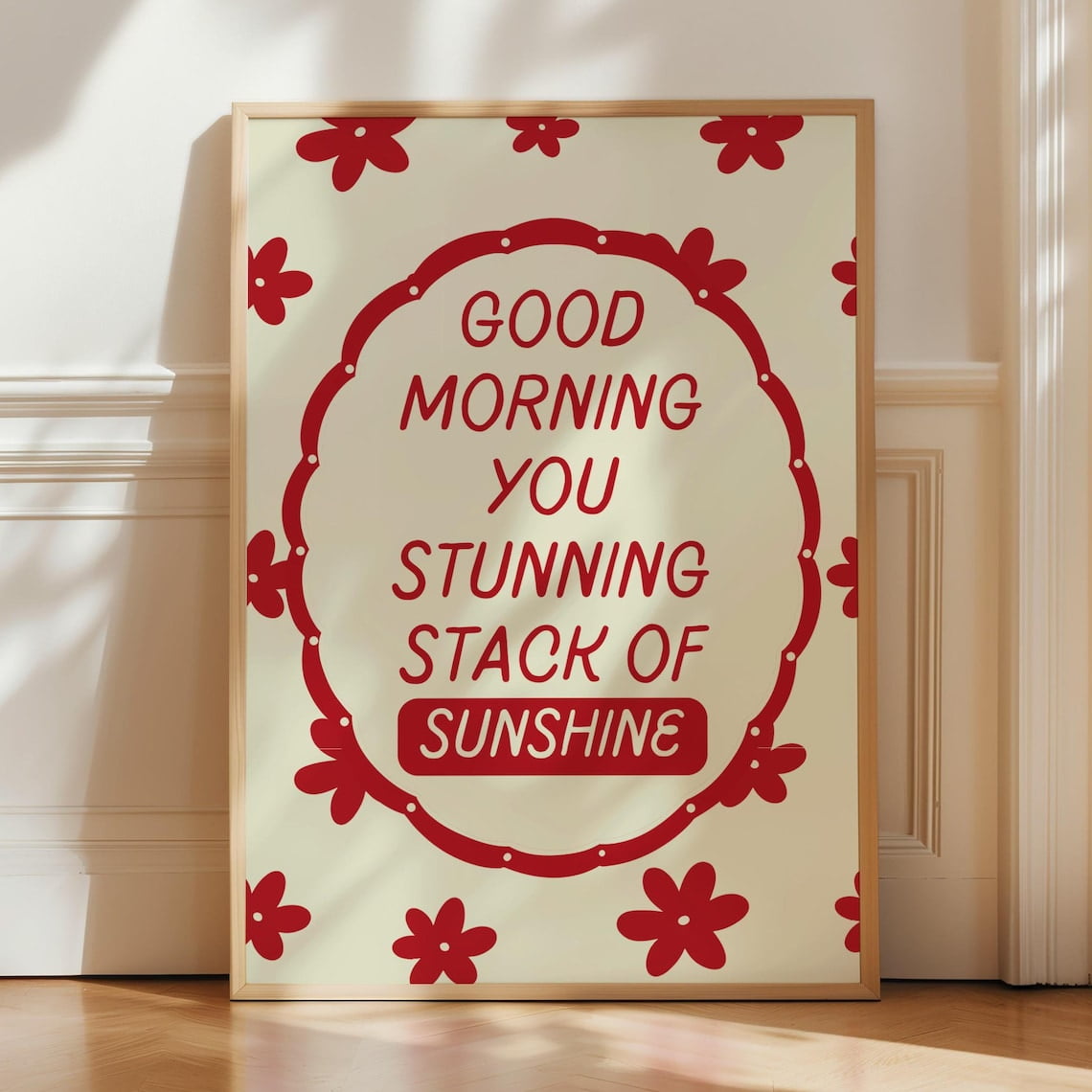 Good Morning Print • Funny Cute Coquette Morning Motivational Poster ...