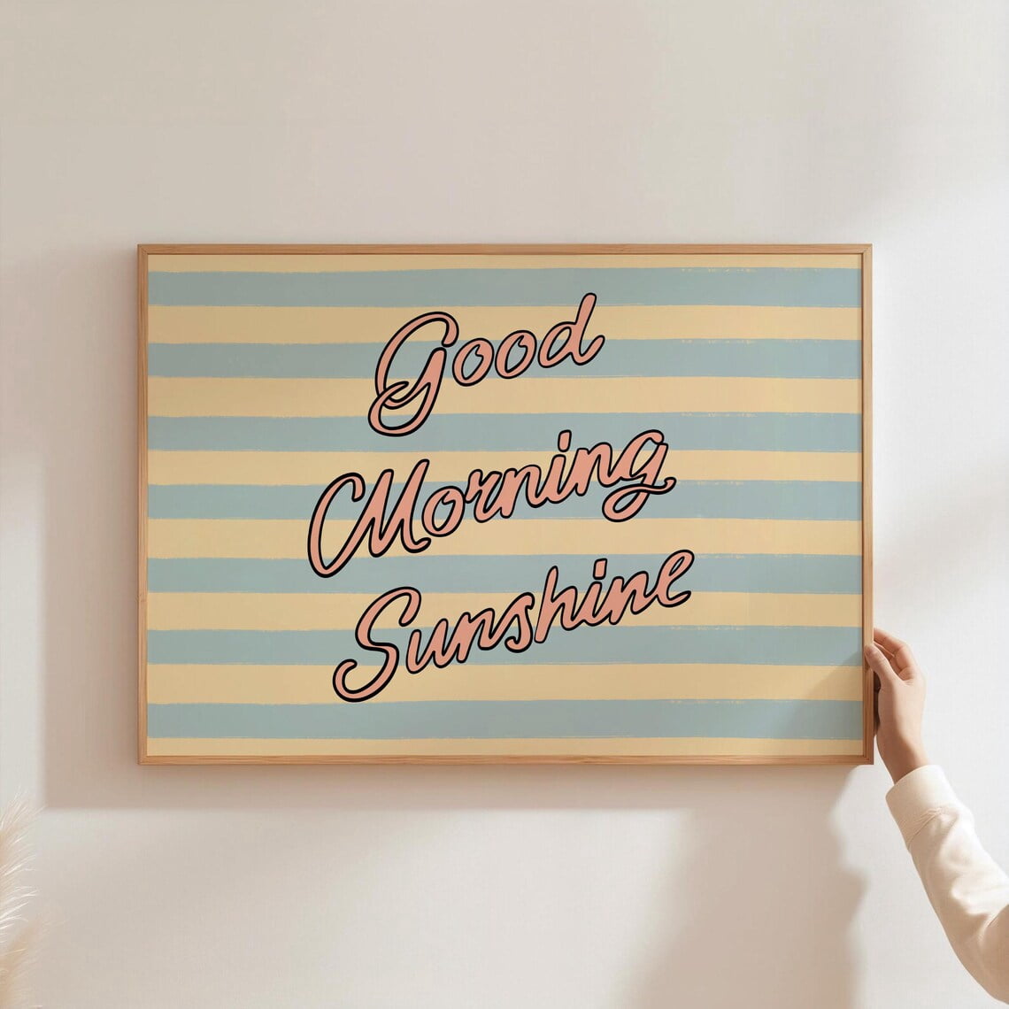 Good Morning Sunshine Print Coquette Wall Decor Trendy Poster Above Bed ...