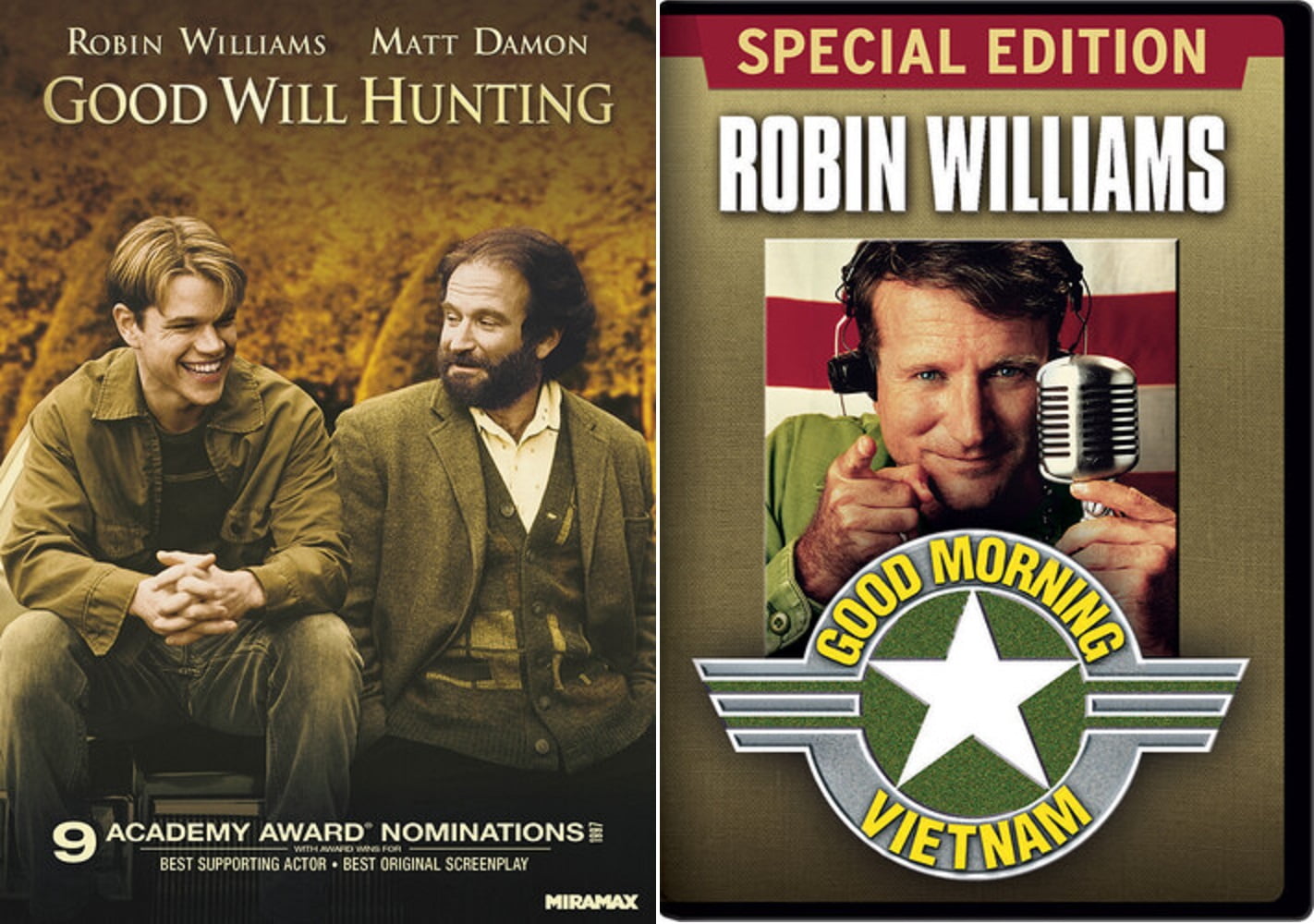 Good Morning Vietnam & Good Will Hunting Robin Williams 2 DVD Set ...