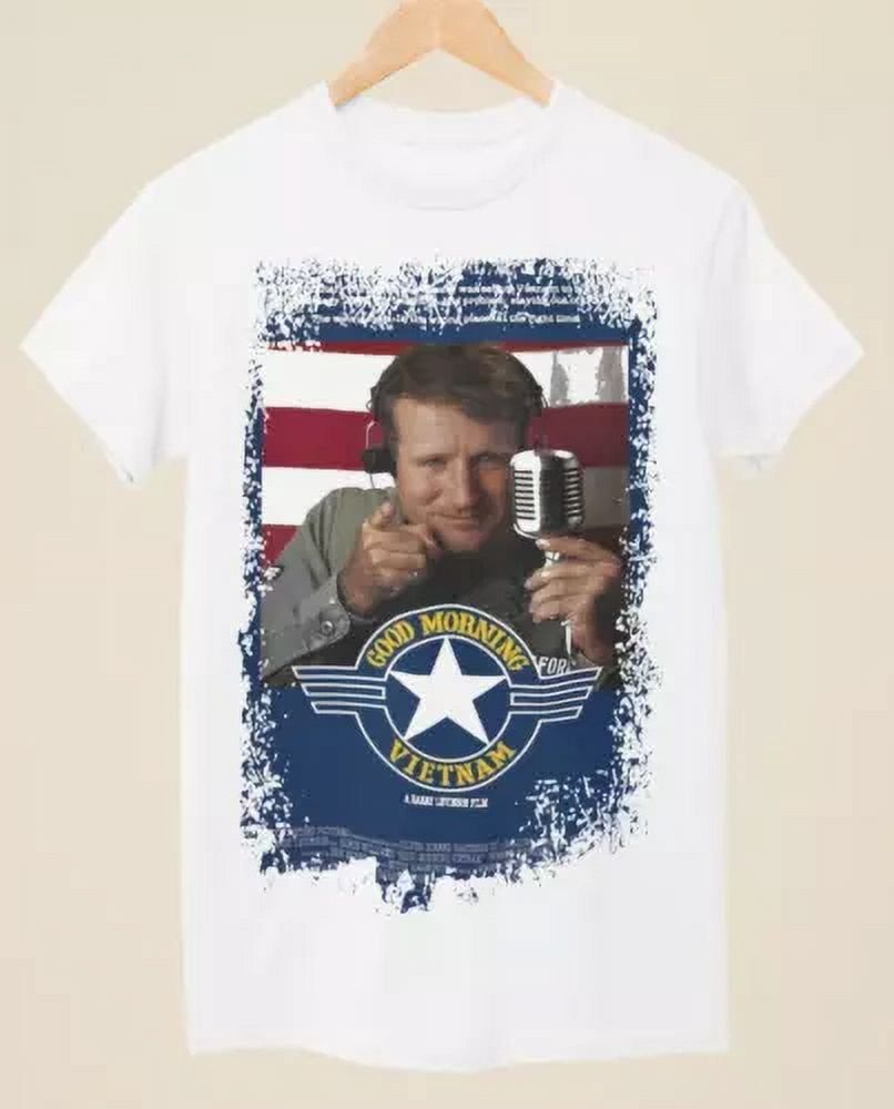 Good Morning Vietnam - Movie Poster Inspired Unisex White T-Shirt Hot ...