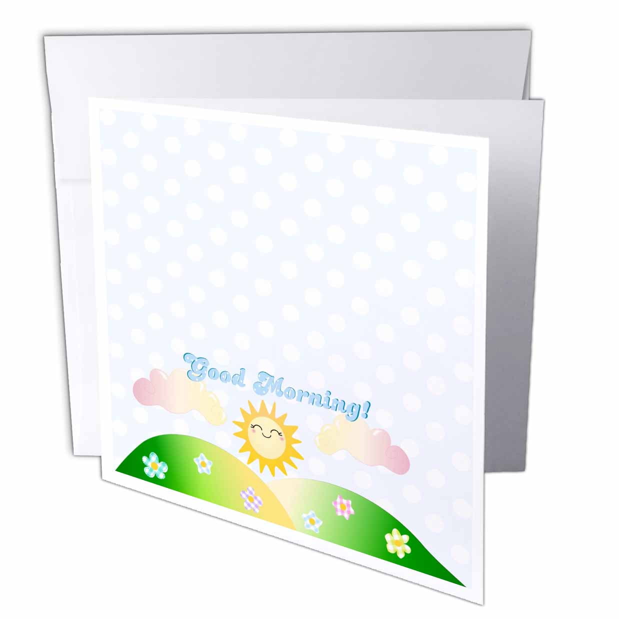 Good Morning sunshine - cute kawaii happy sun rising over hills - baby ...